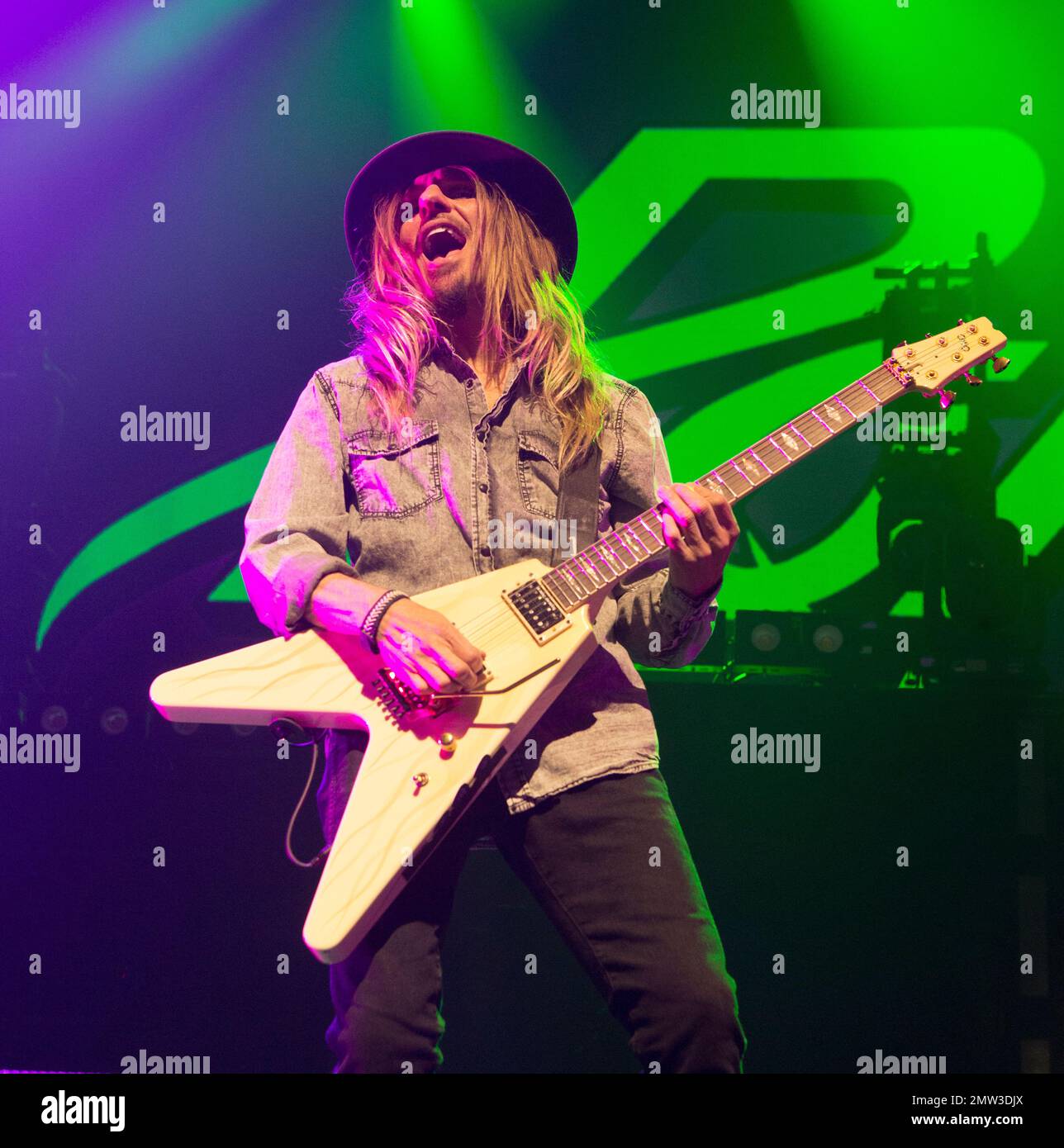C.C. DeVille of the band Poison performs in concert at the Royal Farms ...