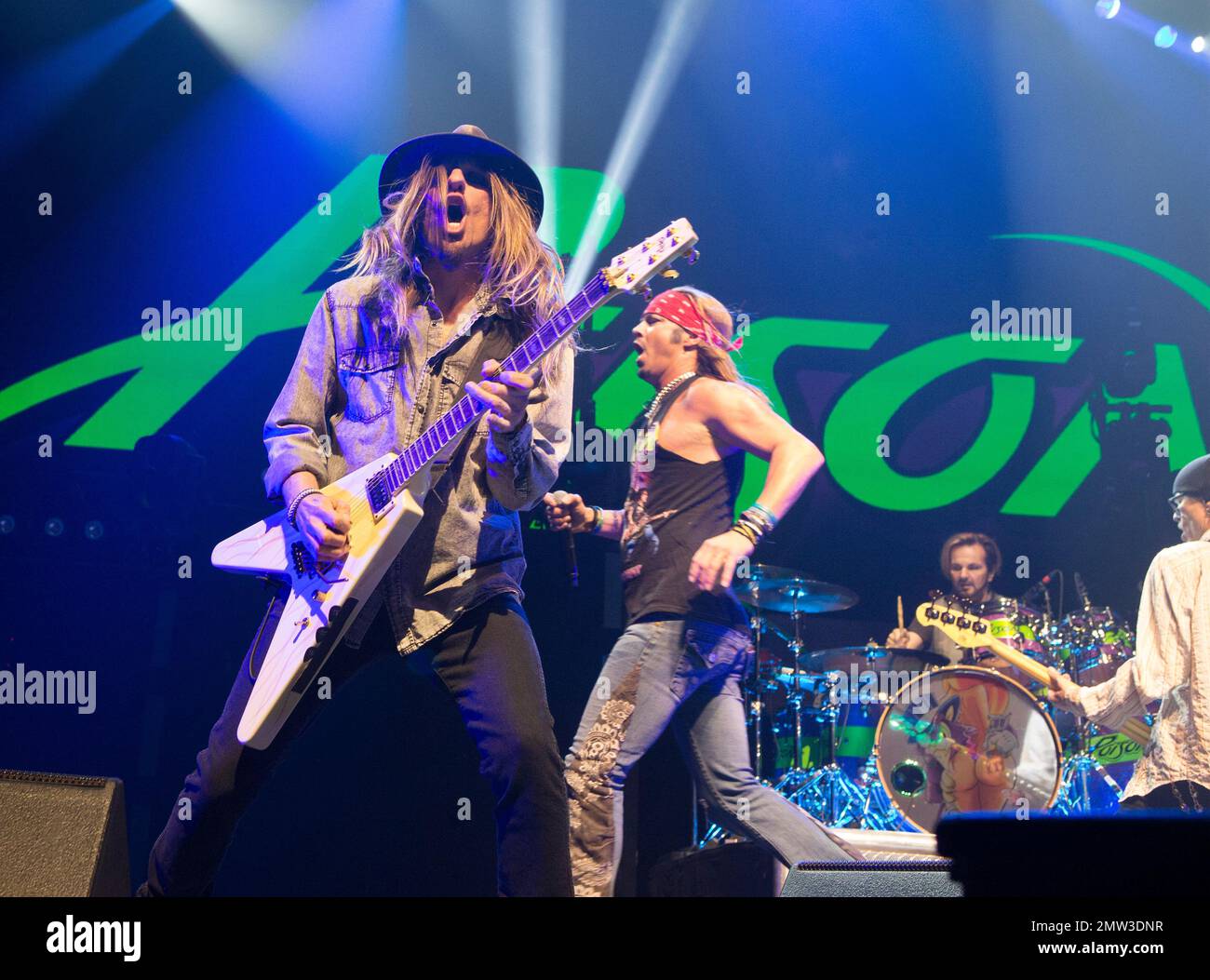 C.C. DeVille, left, Bret Michaels, Rikki Rockett and Bobby Dall of the ...