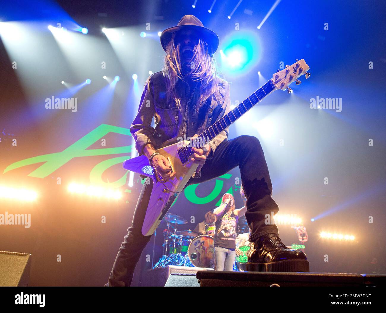C.C. DeVille of the band Poison performs in concert at the Royal Farms ...