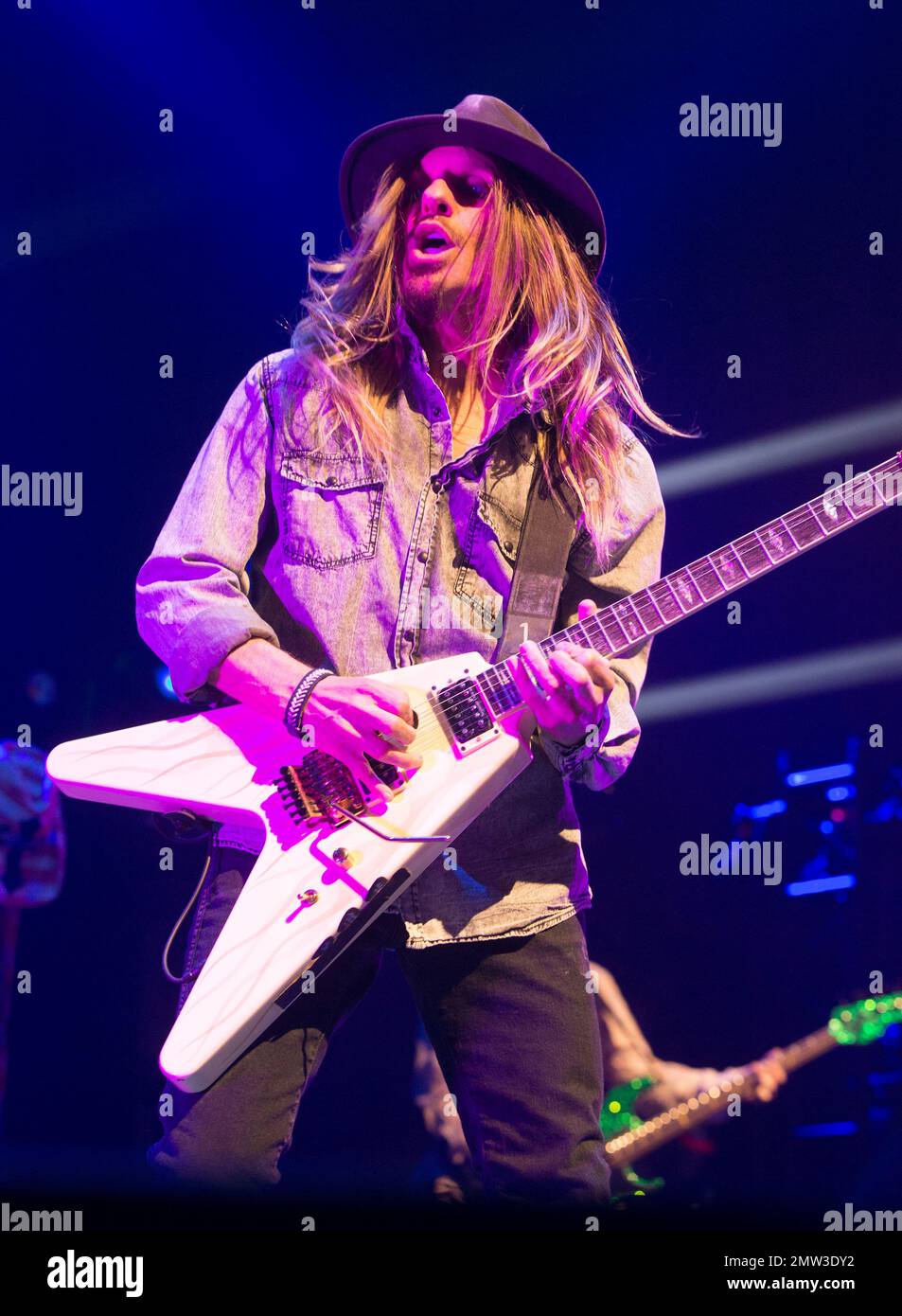 C.C. DeVille of the band Poison performs in concert at the Royal Farms ...