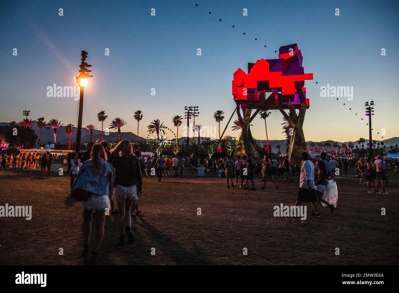 Festival goers seen at Coachella Music & Arts Festival at the Empire ...