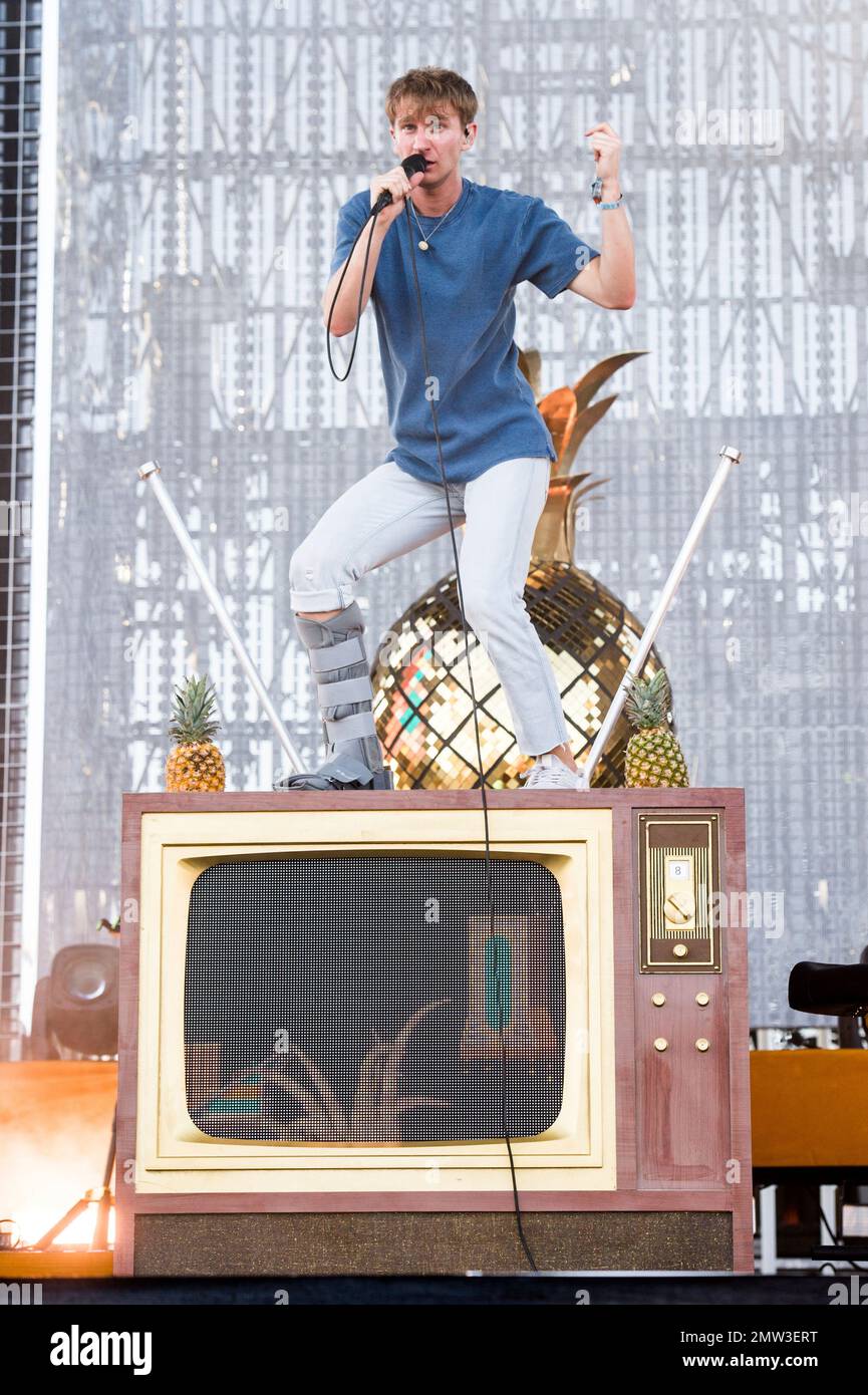 Dave Bayley of Glass Animals performs at Coachella Music & Arts ...