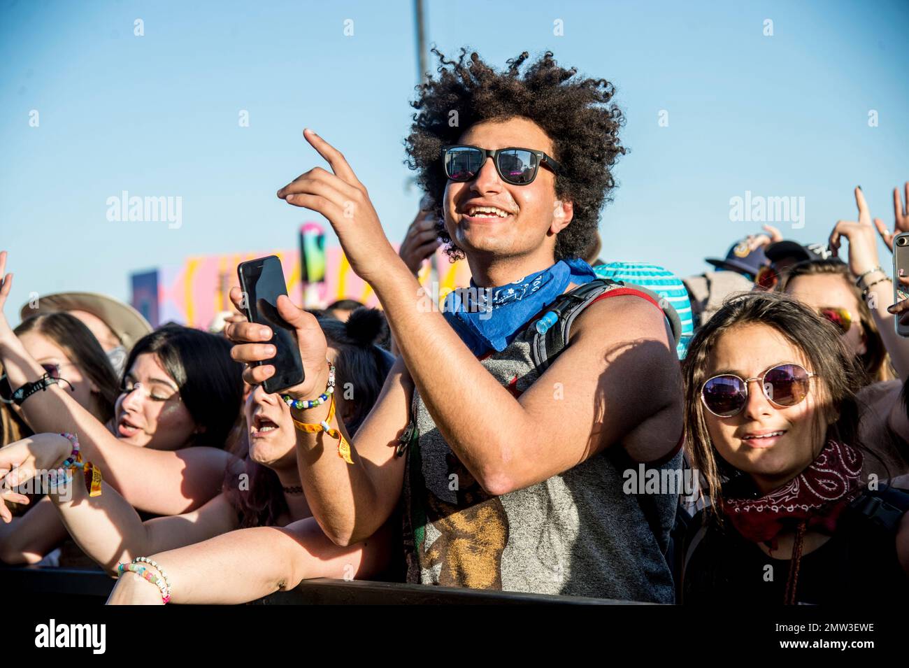 Festival goers seen at Coachella Music & Arts Festival at the Empire ...