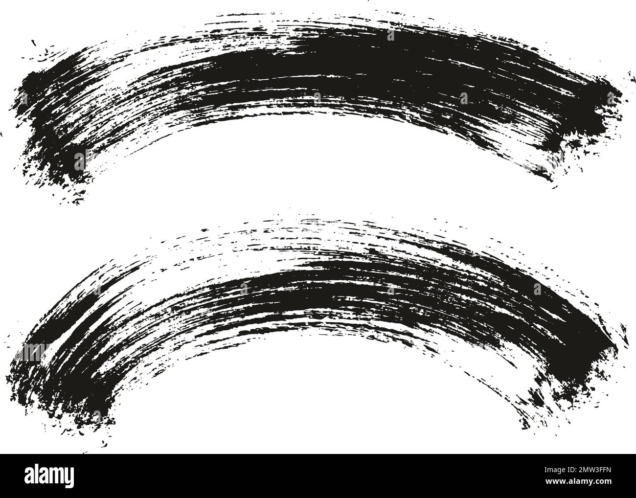 Round Brush Thin Curved Background Artist Brush High Detail Abstract ...