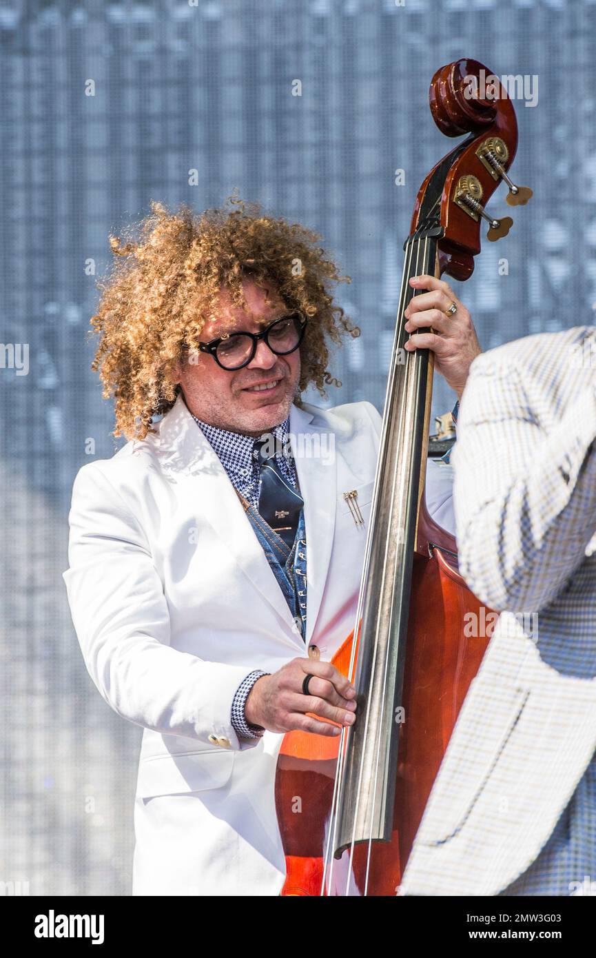 Ben Jaffe of Preservation Hall Jazz Band performs at Coachella Music ...