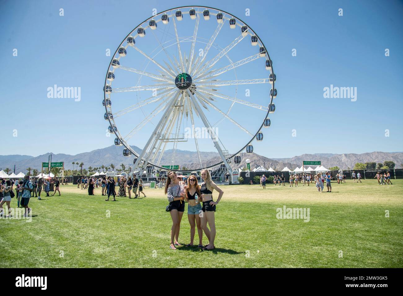Festival goers seen at Coachella Music & Arts Festival at the Empire ...
