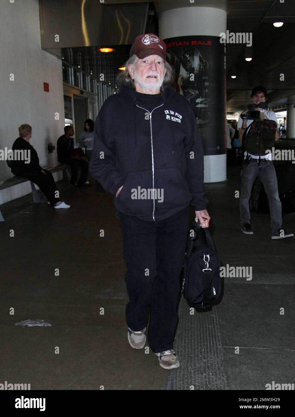 Exclusive!! Willie Nelson was seen at LAX this afternoon. The country ...