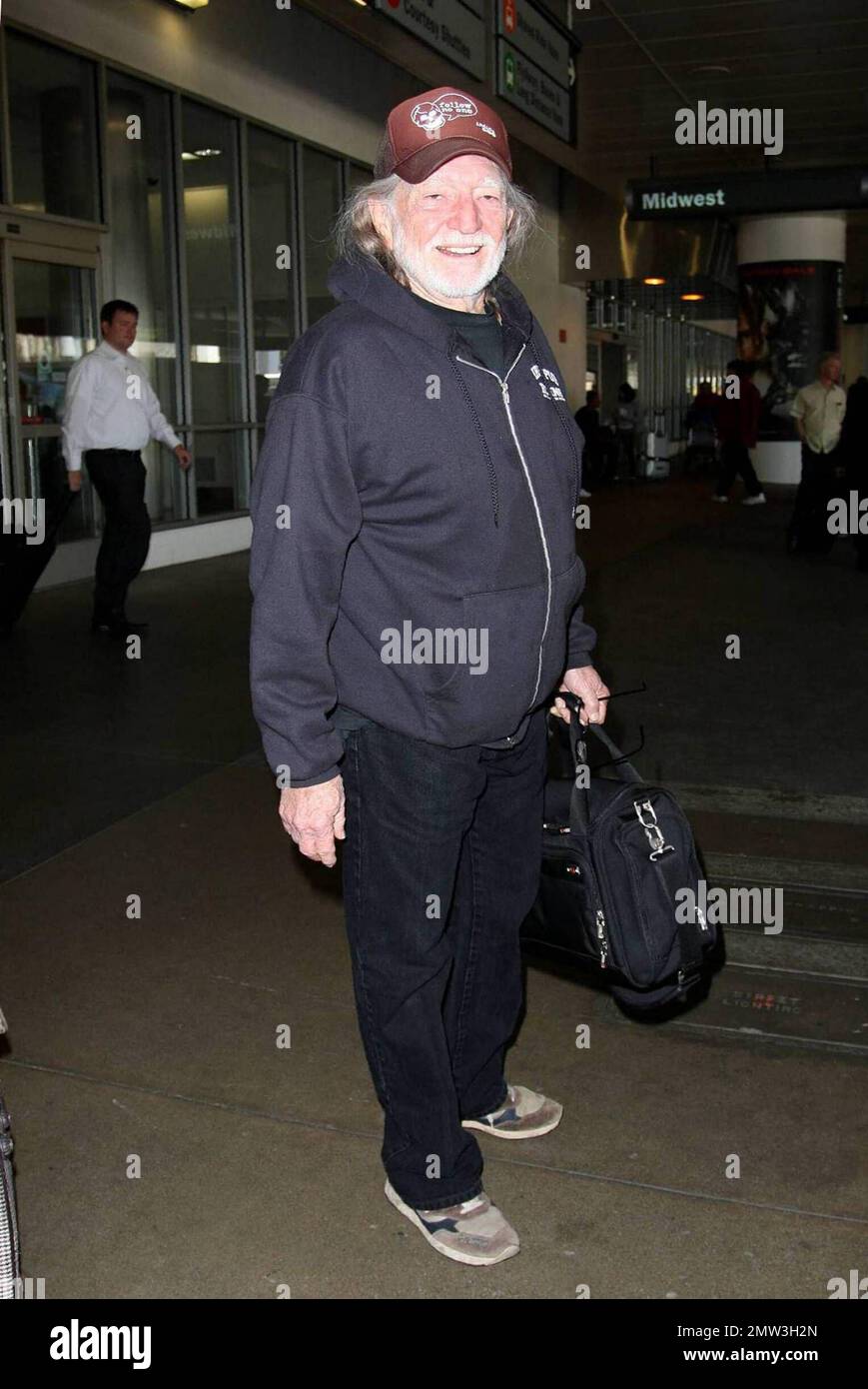 Exclusive!! Willie Nelson was seen at LAX this afternoon. The country ...