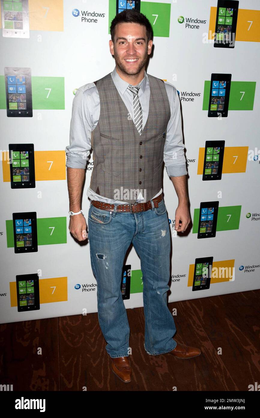 Kevin Sacre appears at the Windows Phone 7 launch party held at Sketch ...
