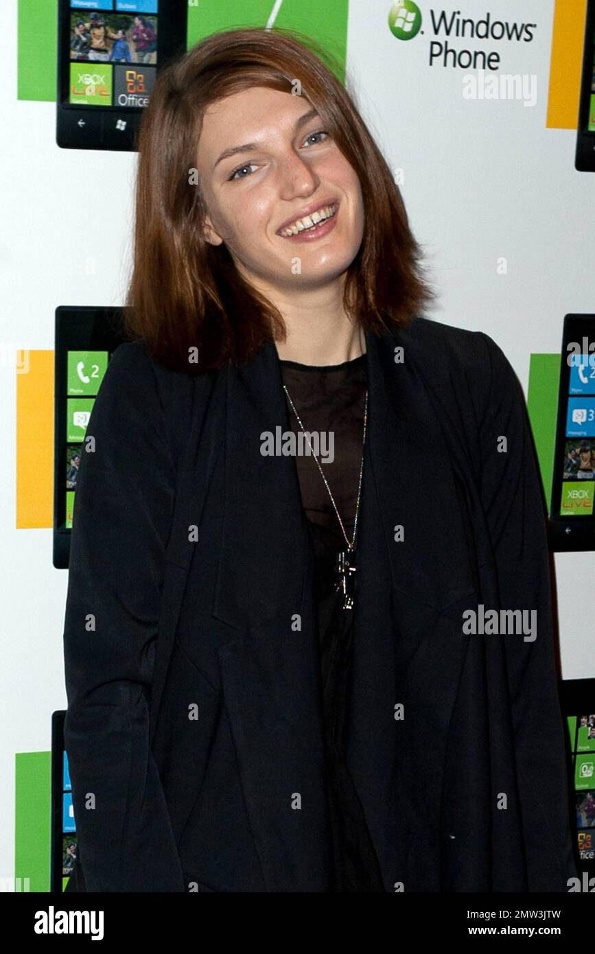 Model Ben Grimes appears at the Windows Phone 7 launch party held at ...