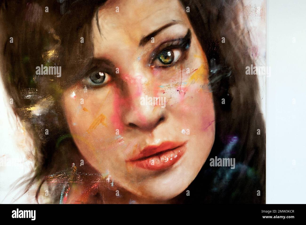 Artist Johan Andersson portrait painting of the late Amy Winehouse ...
