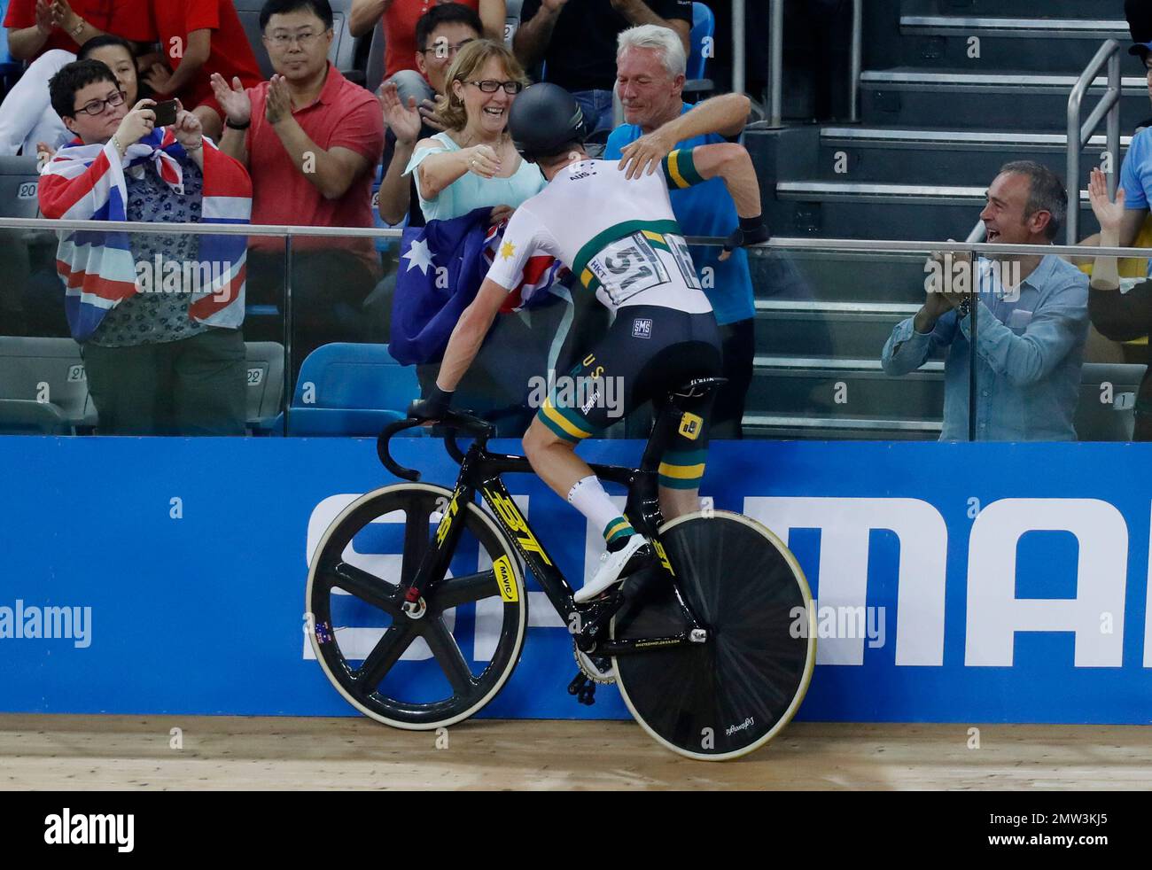 Australia's Cameron Meyer is congratulated after winning the men's ...