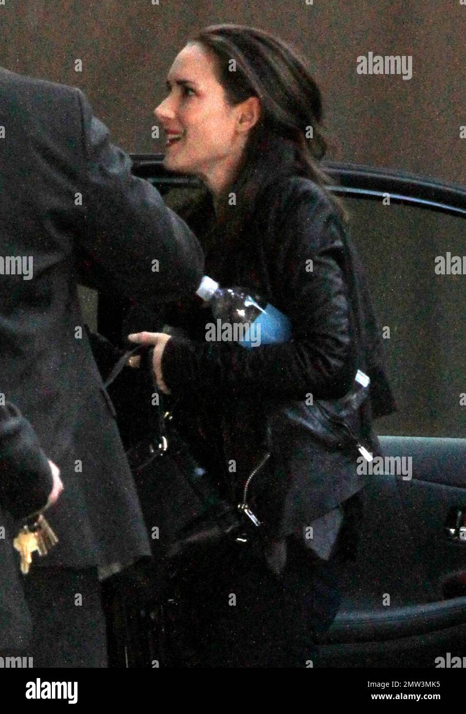 EXCLUSIVE!! Actress Winona Ryder wears all black as she arrives at a ...