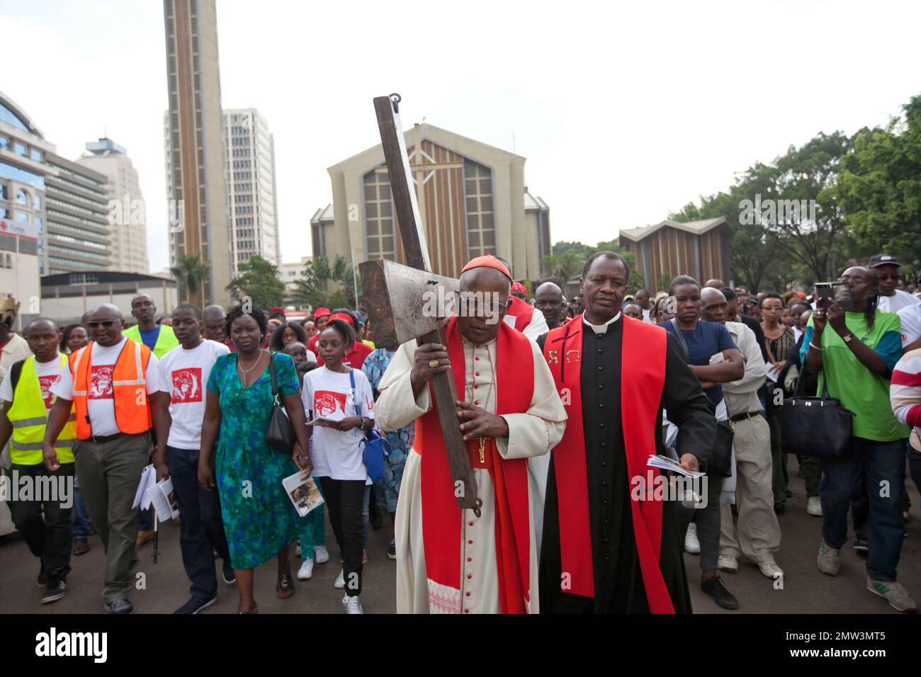 Joined by Christians, Head of the Catholic Church in Kenya, Cardinal ...