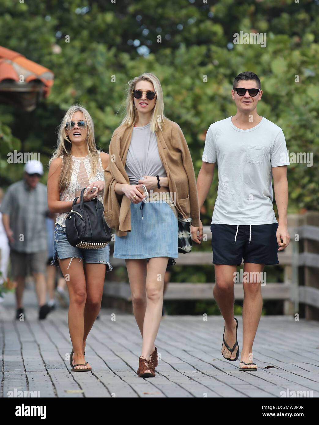Whitney Port takes a boardwalk stroll on Miami Beach FL, 4th Dec 2014 ...