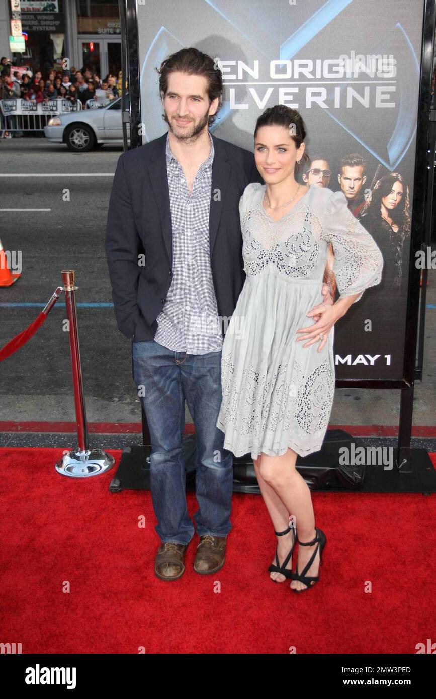 Amanda Peet and husband David Benioff attend the film premiere of 20th ...