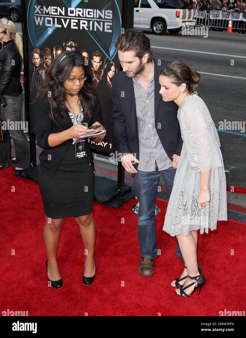 Amanda Peet and husband David Benioff attend the film premiere of 20th ...