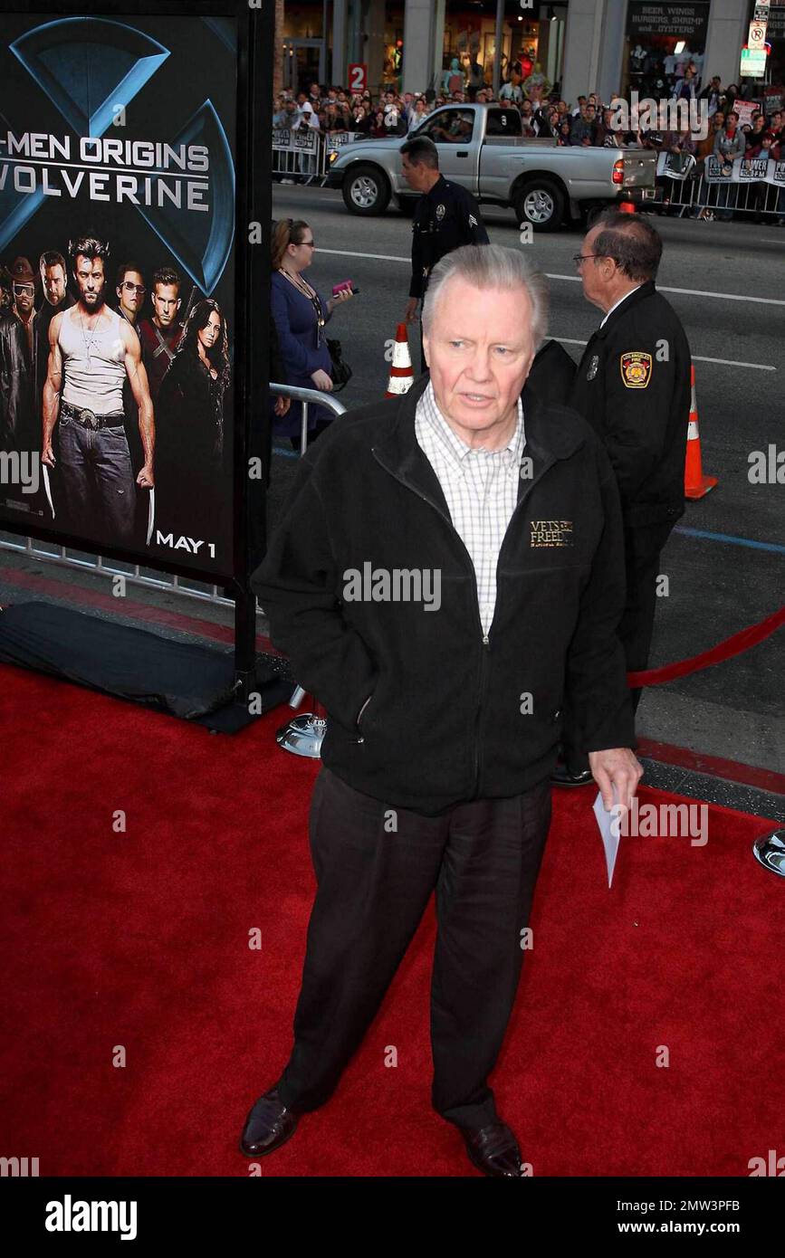 John Voight attends the film premiere of 20th Century Fox X-MEN ORIGINS ...