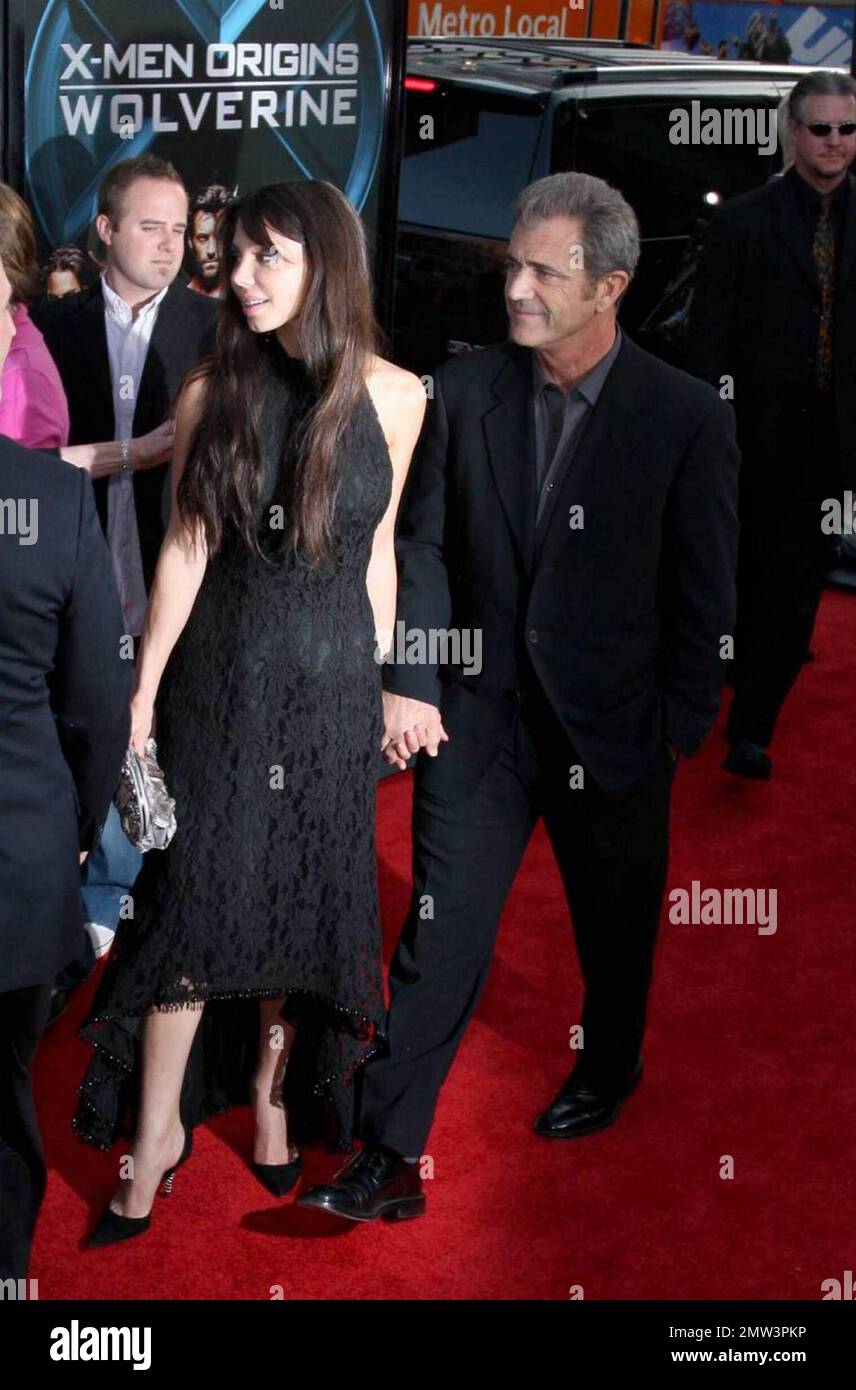 Mel Gibson and girlfriend Oksana Grigorieva attend the film premiere of ...