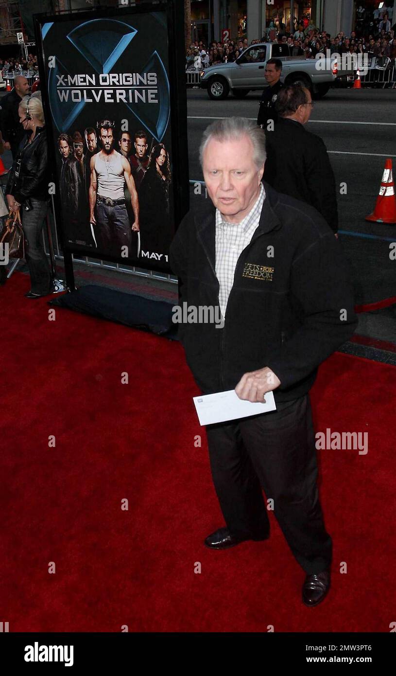 John Voight attends the film premiere of 20th Century Fox X-MEN ORIGINS ...
