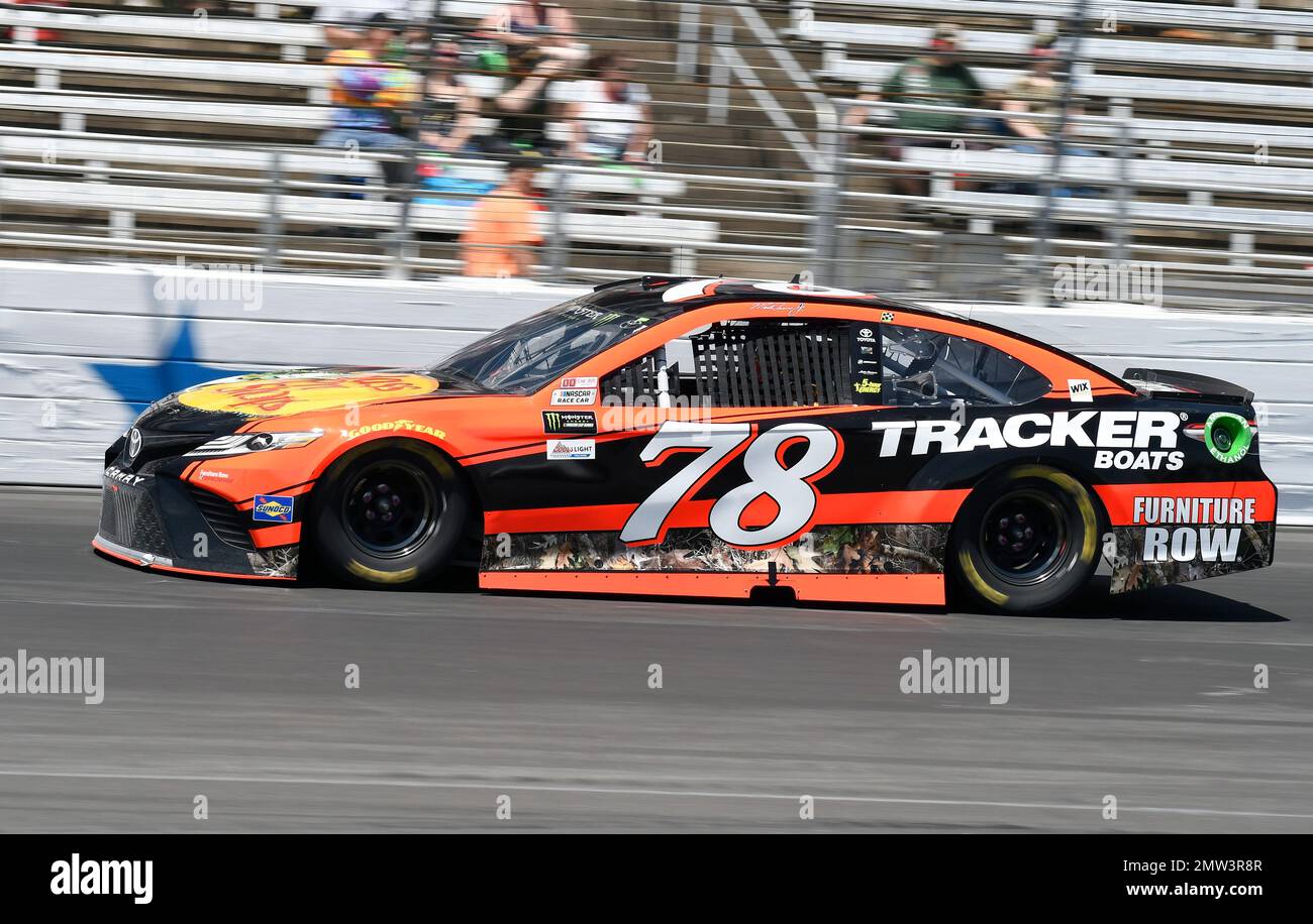 Martin Truex Jr., comes out of Turn 4 during the NASCAR Cup Series auto ...