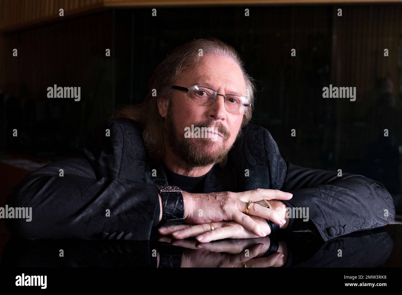 In this Feb. 18, 2017 photo, Barry Gibb poses for a portrait session at ...