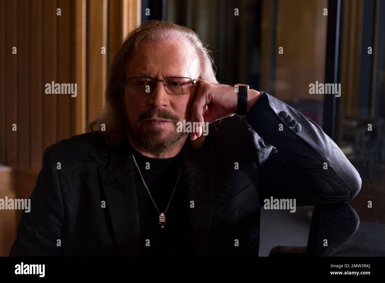 In this Feb. 18, 2017 photo, Barry Gibb poses for a portrait session at ...