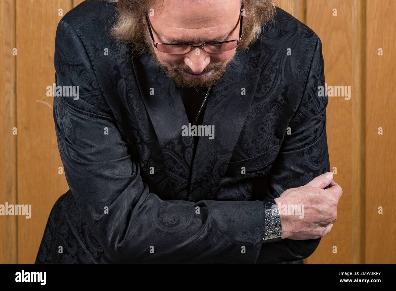 In this Feb. 18, 2017 photo, Barry Gibb poses for a portrait session at ...