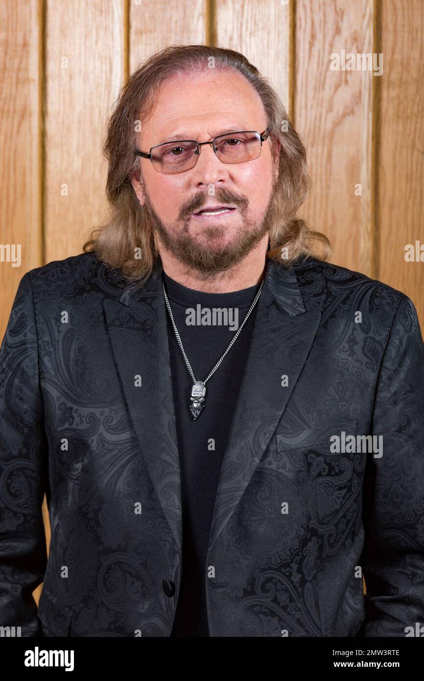 In this Feb. 18, 2017 photo, Barry Gibb poses for a portrait session at ...