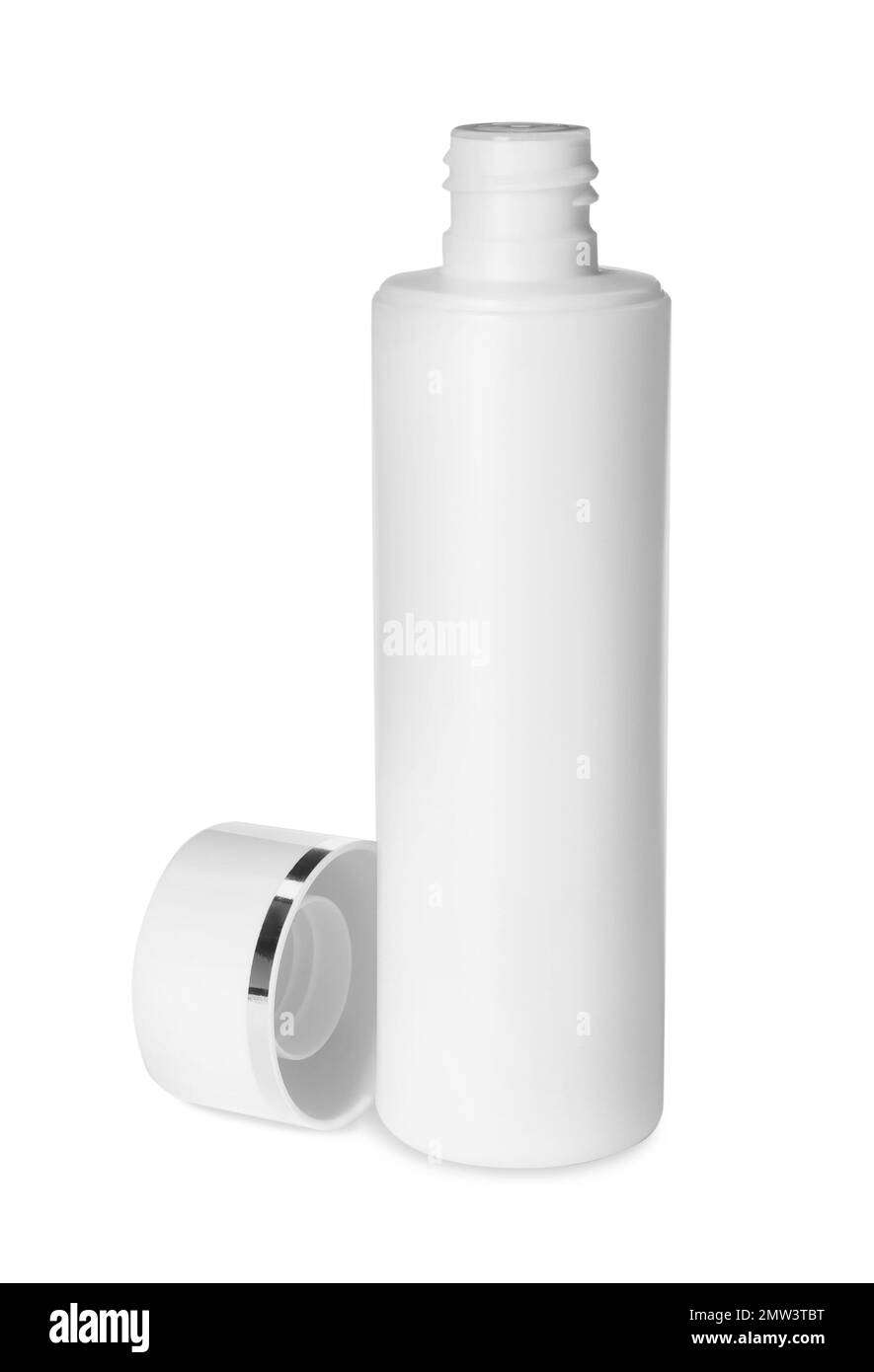 Bottle of luxury body lotion isolated on white Stock Photo - Alamy