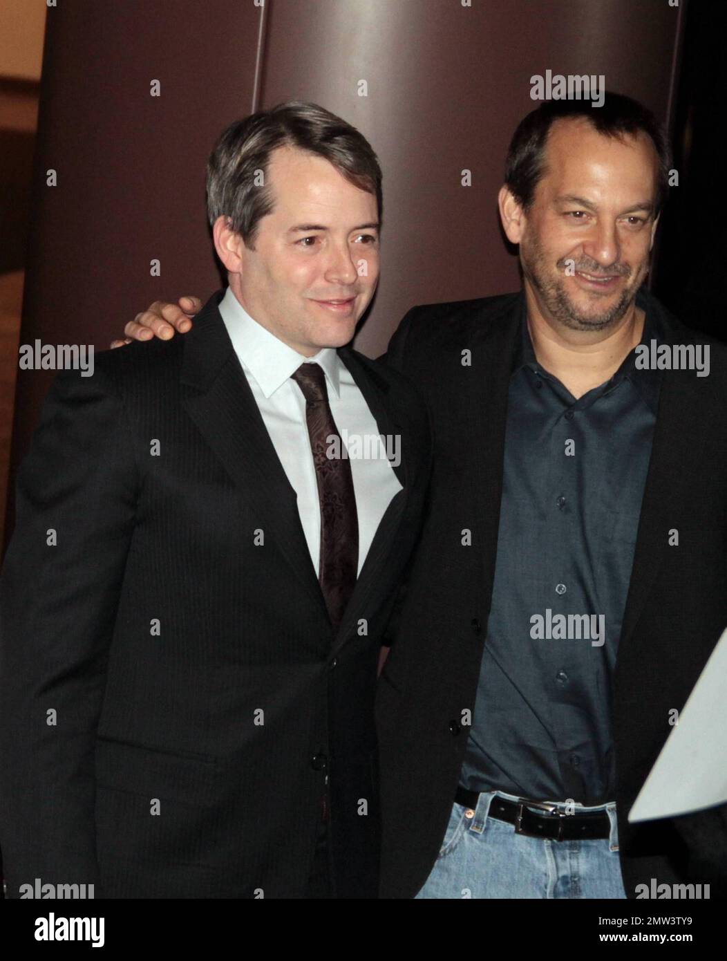 Matthew Broderick and Writer/Director Josh Goldin pose on the carpet at ...