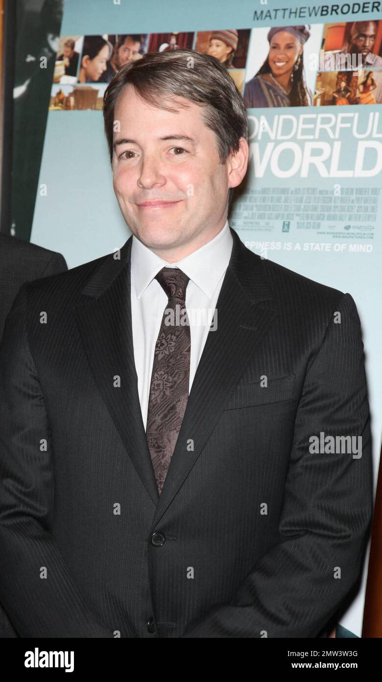 Matthew Broderick at the Premiere of 'Wonderful World' held at the ...