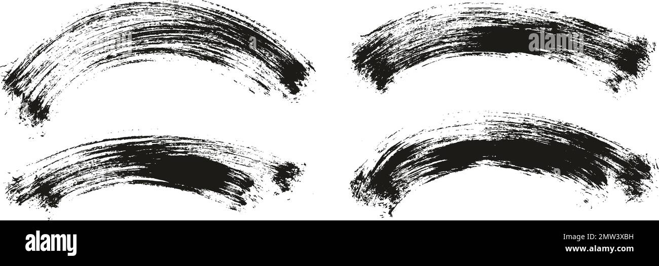 Round Brush Thin Curved Background Artist Brush High Detail Abstract ...