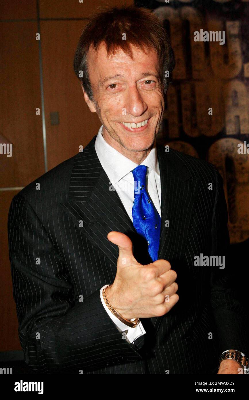 Robin Gibb of the pop, rock, disco band the Bee Gees arrives at the ...