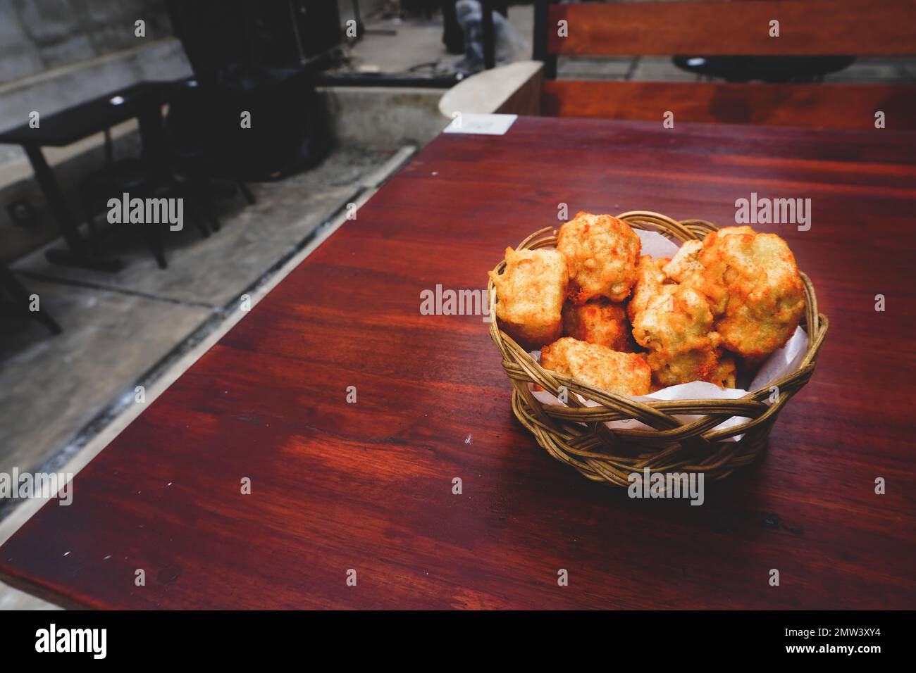 Indonesian street food, Fried Tofu Filled With Vegetables(Tahu Isi ...