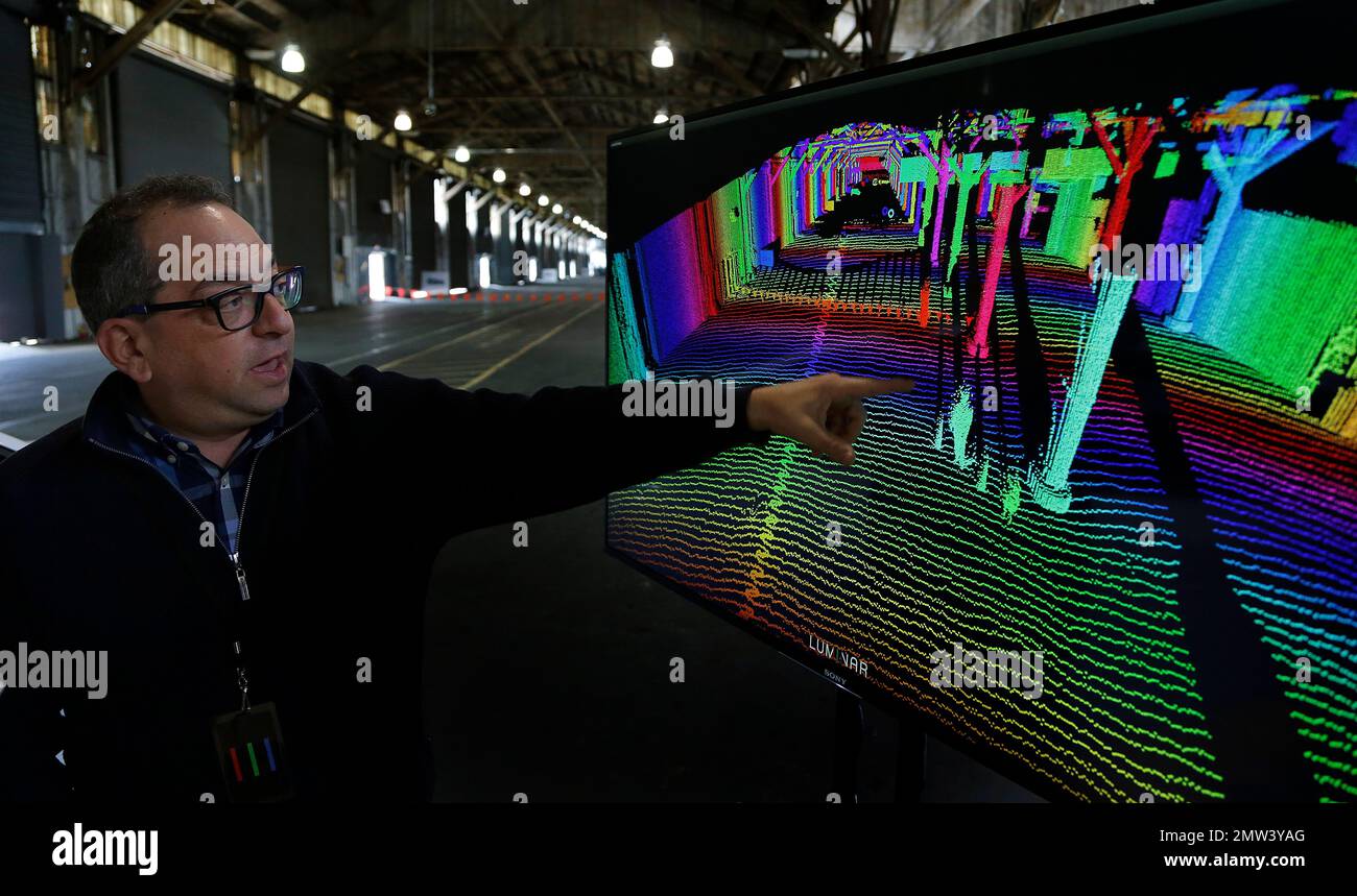 In this photograph taken on Monday, April 10, 2017, Luminar chief ...