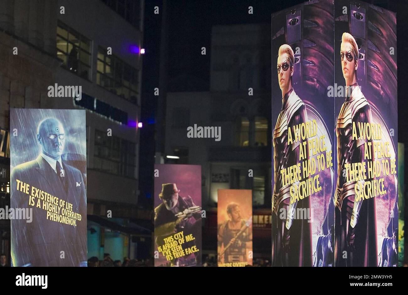 Scene from the World Premiere of the "Watchmen" movie at the Odeon ...
