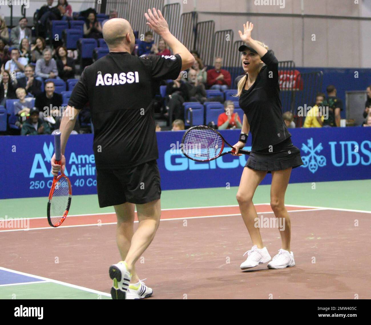 Anna Kournikova and Andre Agassi at the 18th annual World Team Tennis ...