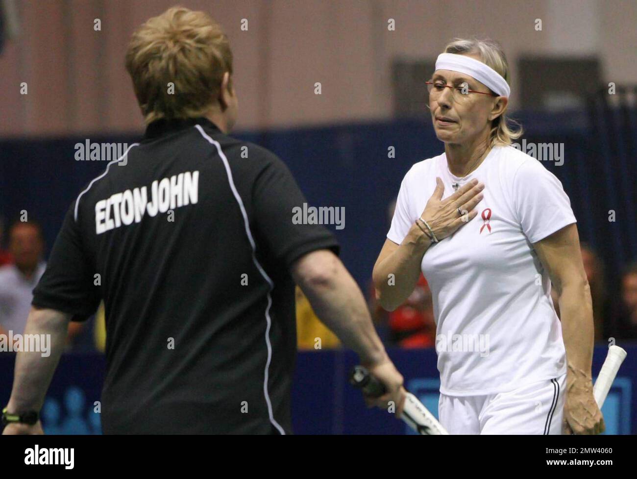 Martina navratilova black and white hi-res stock photography and images ...