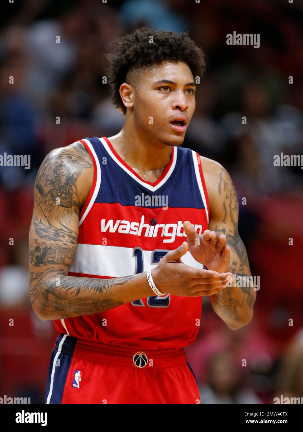 Washington Wizards forward Kelly Oubre Jr. is shown during the first ...