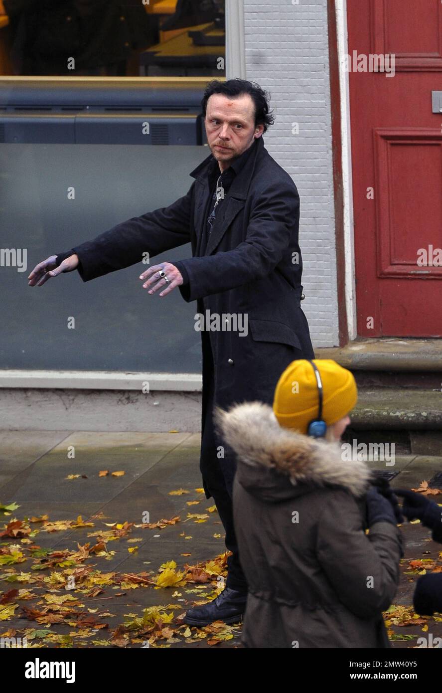 "The World's End" films on location in Hertfordshire. Simon Pegg, who ...