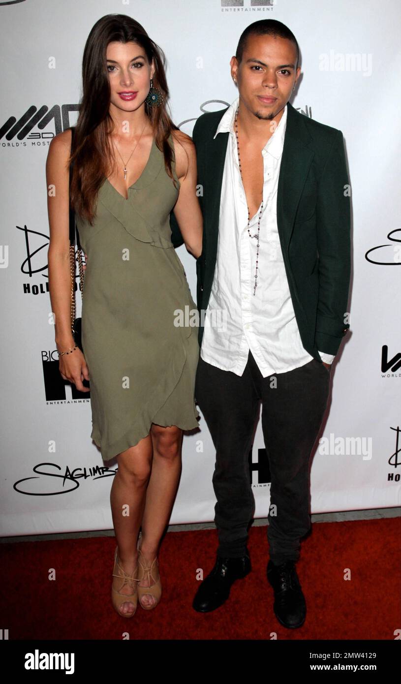 Evan Ross (R) and girlfriend Cora Skinner arriving at the "World's Most ...