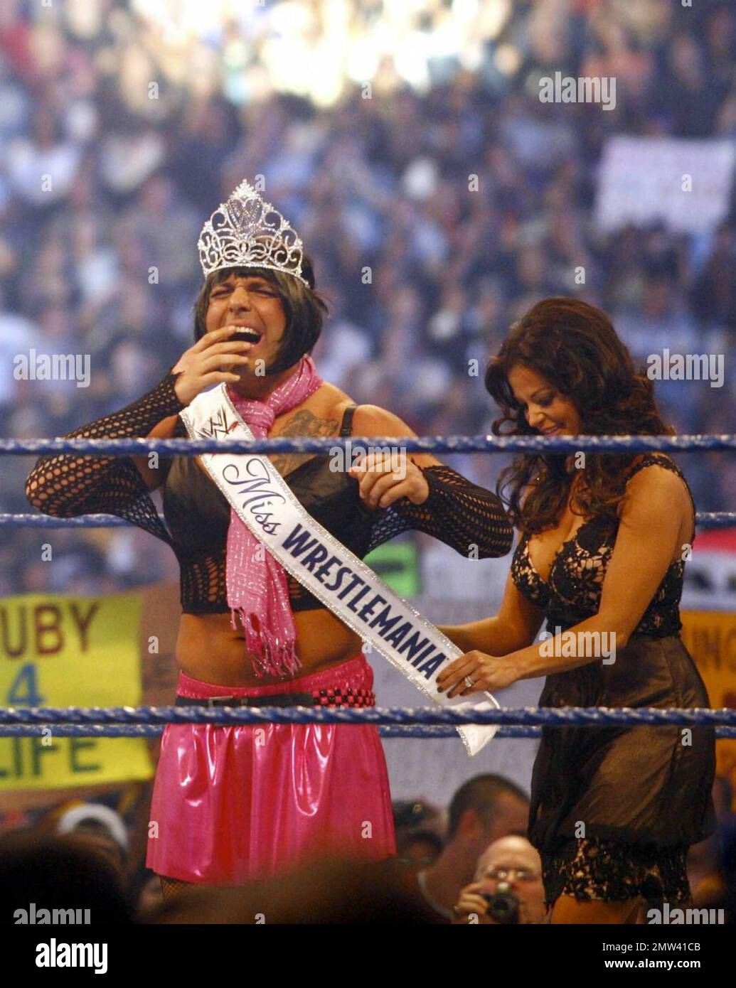 Wrestlemania 25 at Reliant Stadium in Houston, TX. 4/5/09 Stock Photo ...