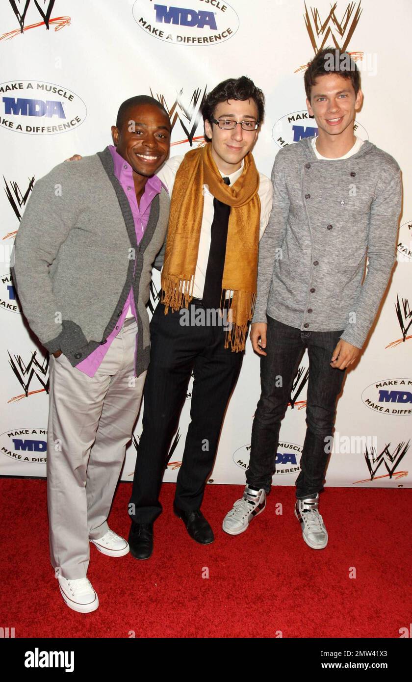 Actors Kareem J. Grimes, Teo Olivares and Devon Graye pose on the red ...