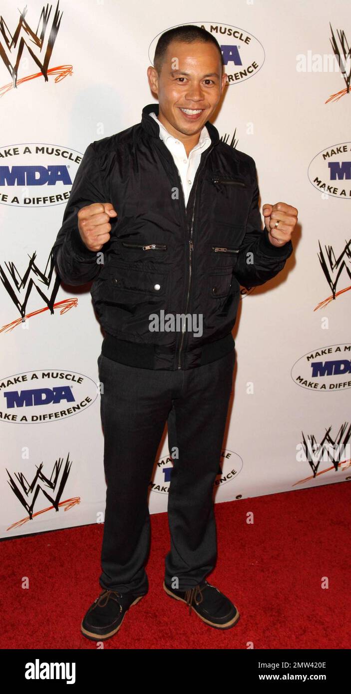 Ernie Reyes Jr. poses on the red carpet at the annual WWE SummerSlam ...