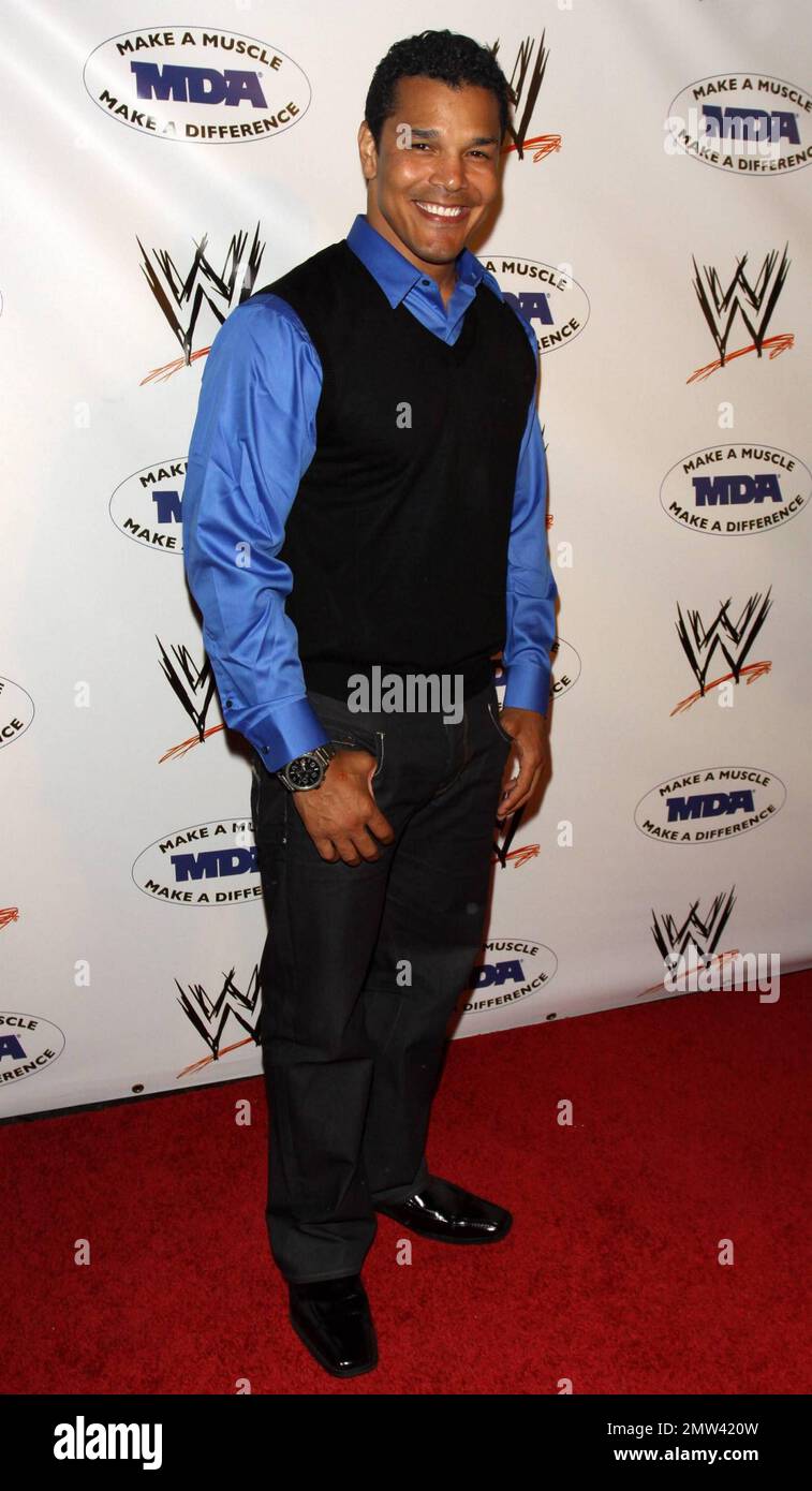 Geno Segers poses on the red carpet at the annual WWE SummerSlam ...