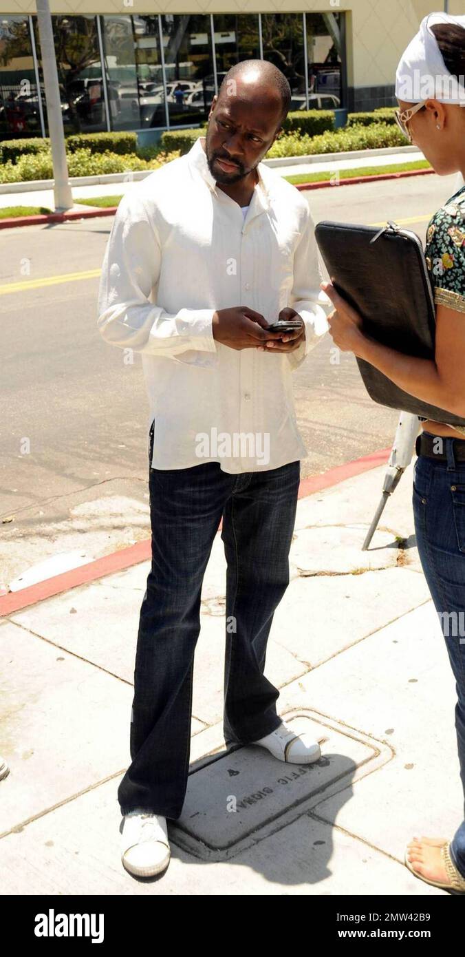 Exclusive!! Wyclef Jean enjoys breakfast at the International House of ...