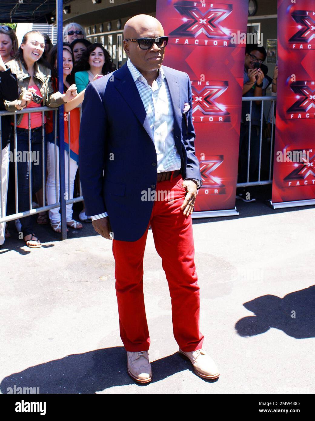 LA Reid arrives at auditions for Season 2 of "The X Factor" at the ...