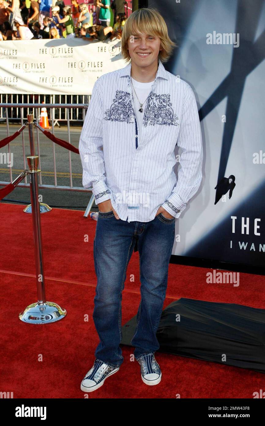 Jason Dolley arrives at the world premiere of "The X-Files: I Want to ...