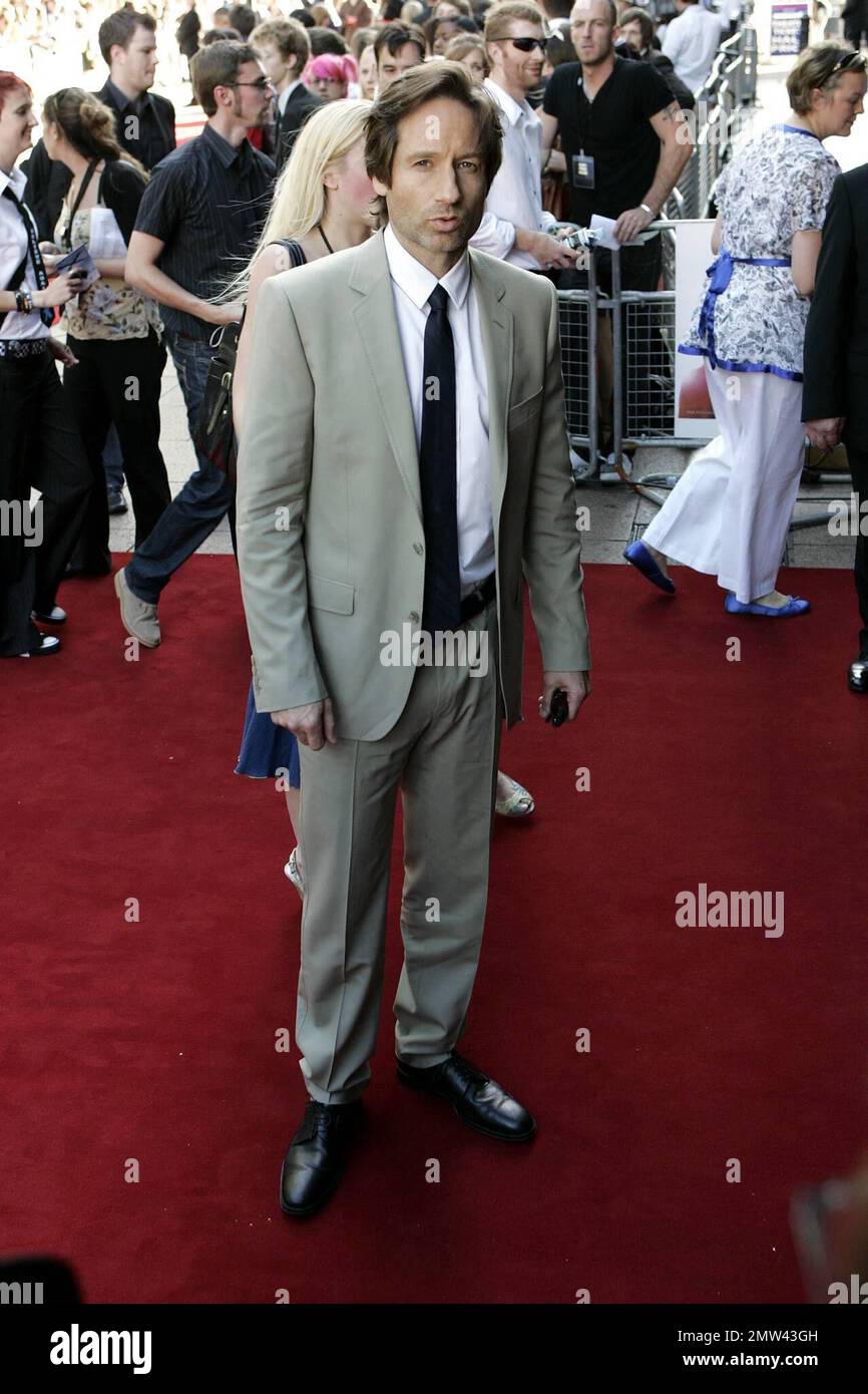 David Duchovny appearing at the UK premiere of the new film "X Files: I Want To Believe" at the ...